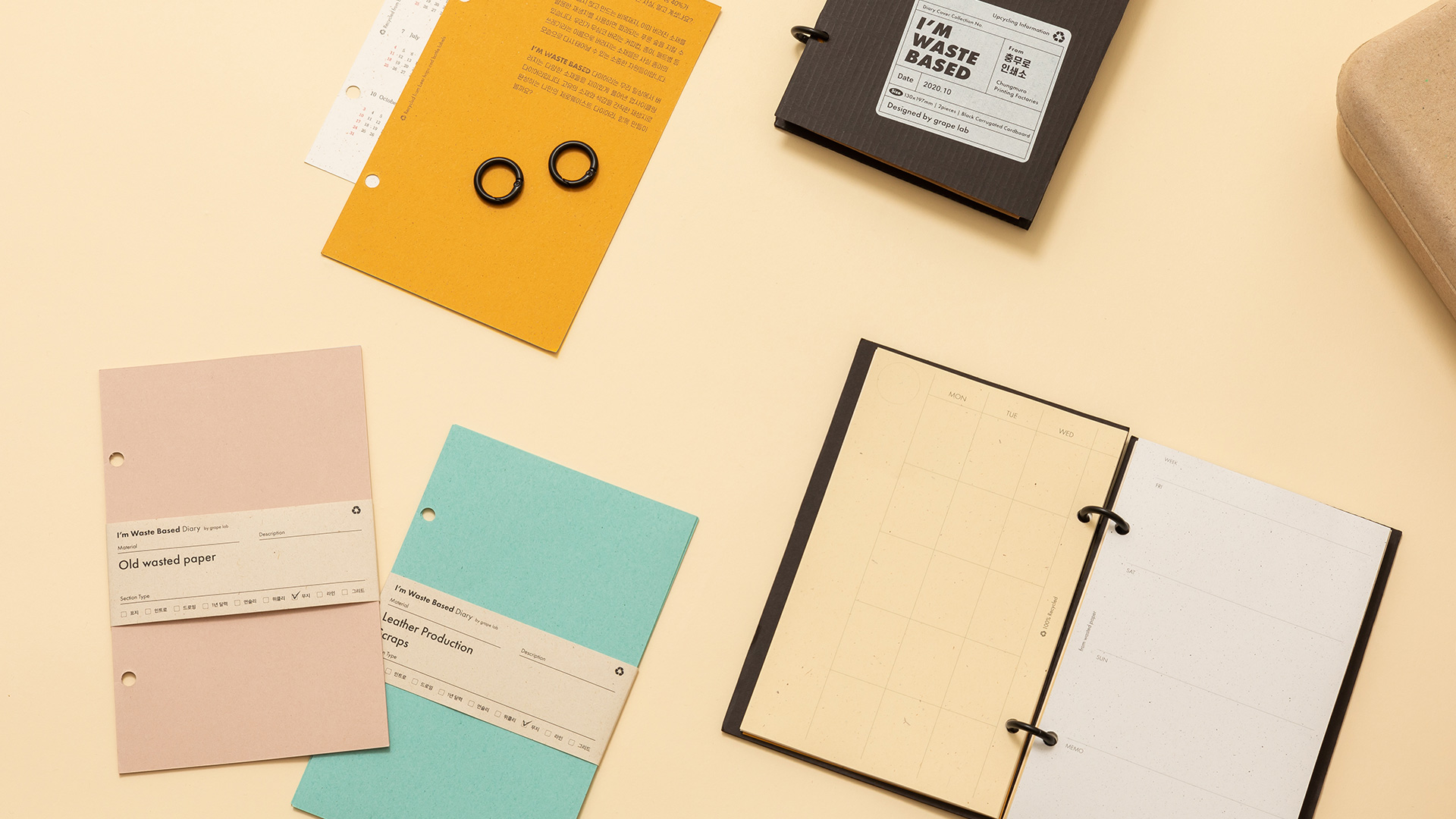 I'm Waste Based Diary | A diary born from wasted materials - grape lab ...